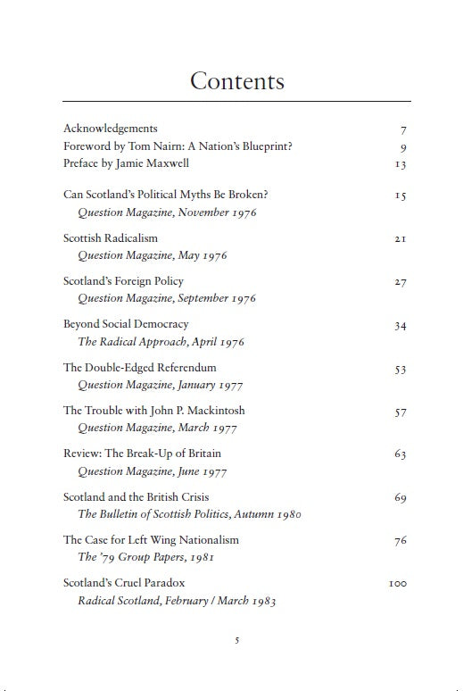 The Case for Left Wing Nationalism – Luath Press